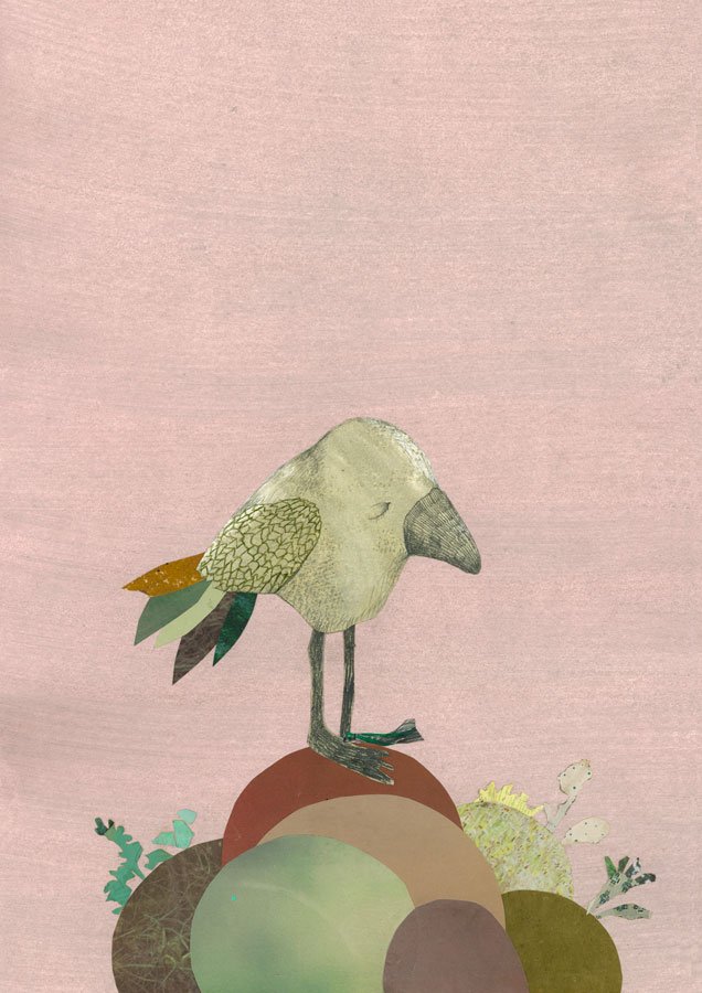 Thinking bird - ILLUSTRATIONER - Kirstinefalkshop